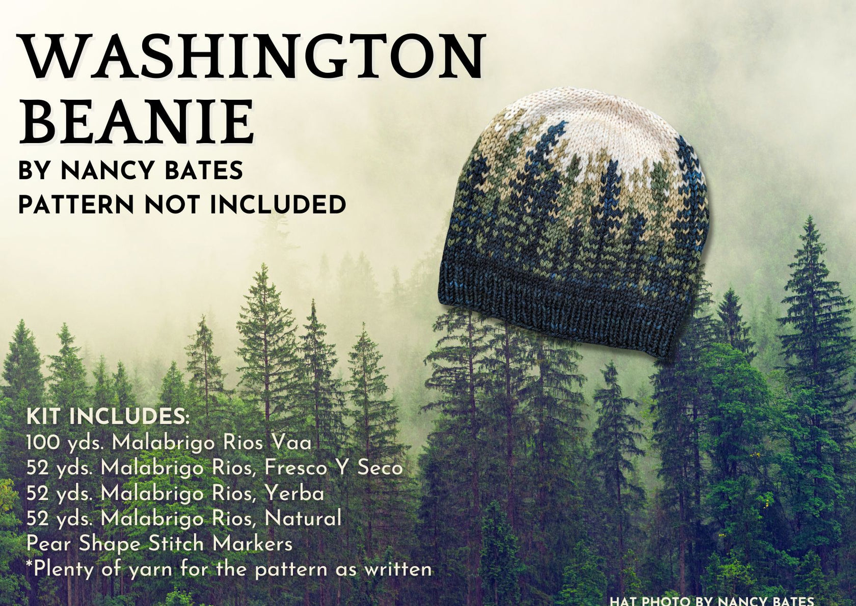 Washington Beanie Yarn Knitting Kit by Nancy Bates | Online Yarn Store ...