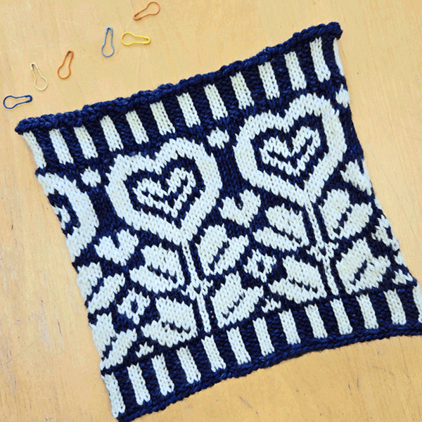 Cold Hearts Cowl by Caitlin Hunter Yarn Kit – Apple Yarns - Knitting ...